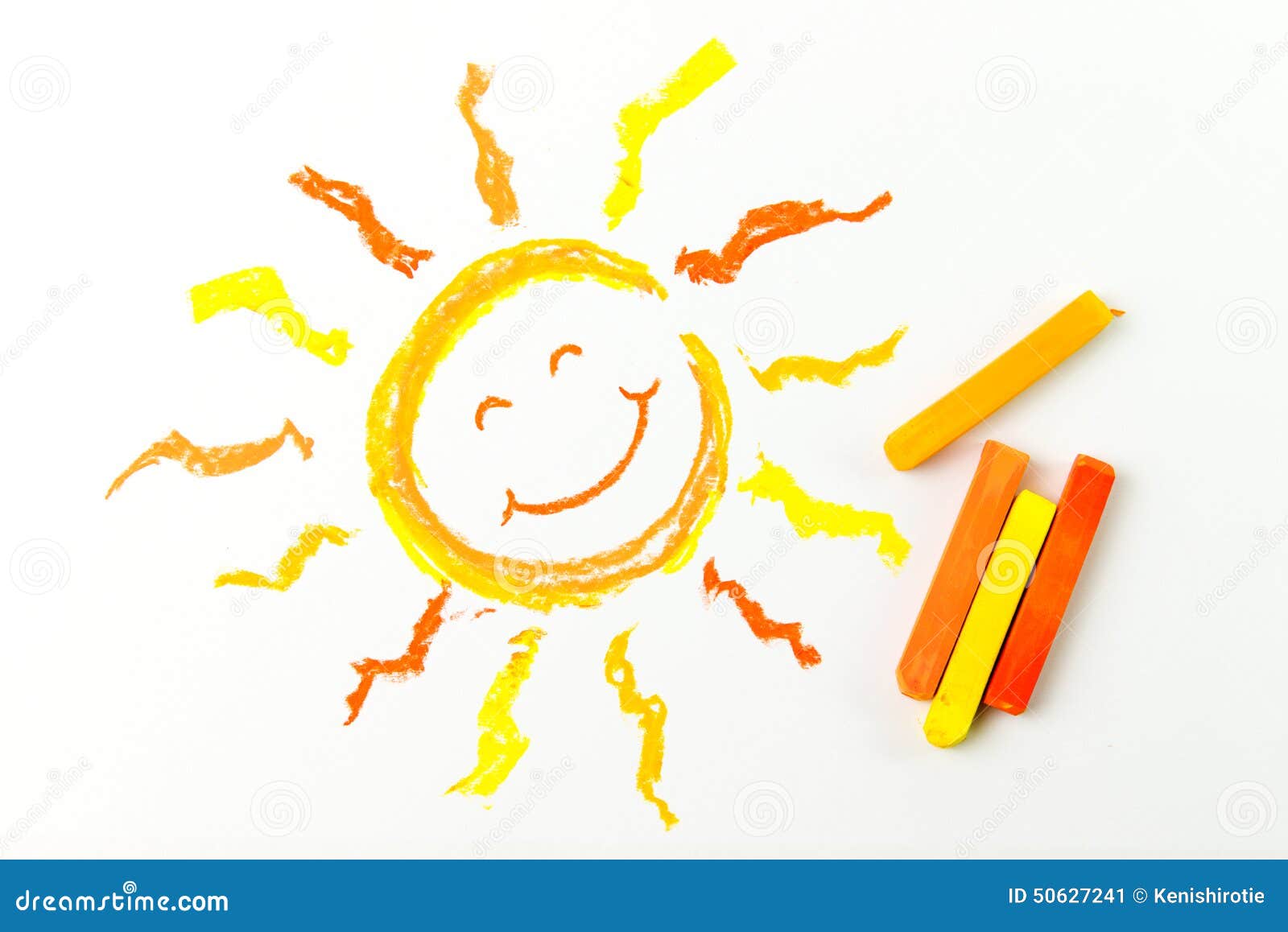 Drawing of sun stock illustration. Illustration of kindergarten - 50627241
