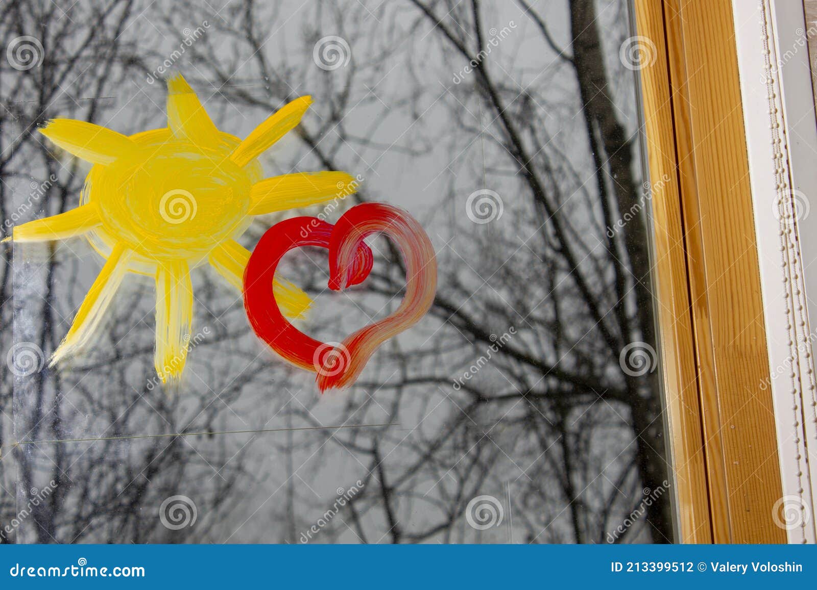 Drawing sun stock photo. Image of window, ideas, reflection - 213399512