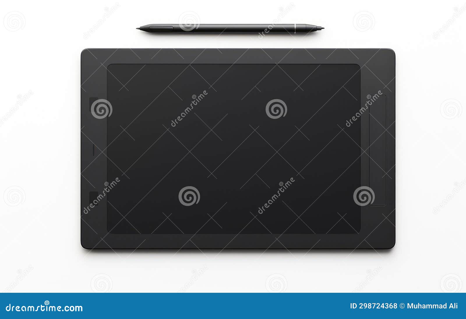 Drawing Tablet on White Background Stock Illustration - Illustration of ...