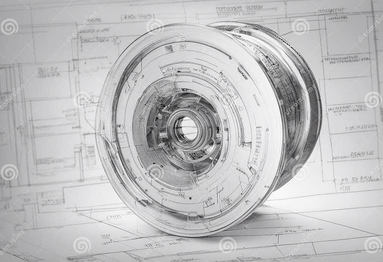 Drawing Technical Technology Engineering Mechanical Part Machine Design ...