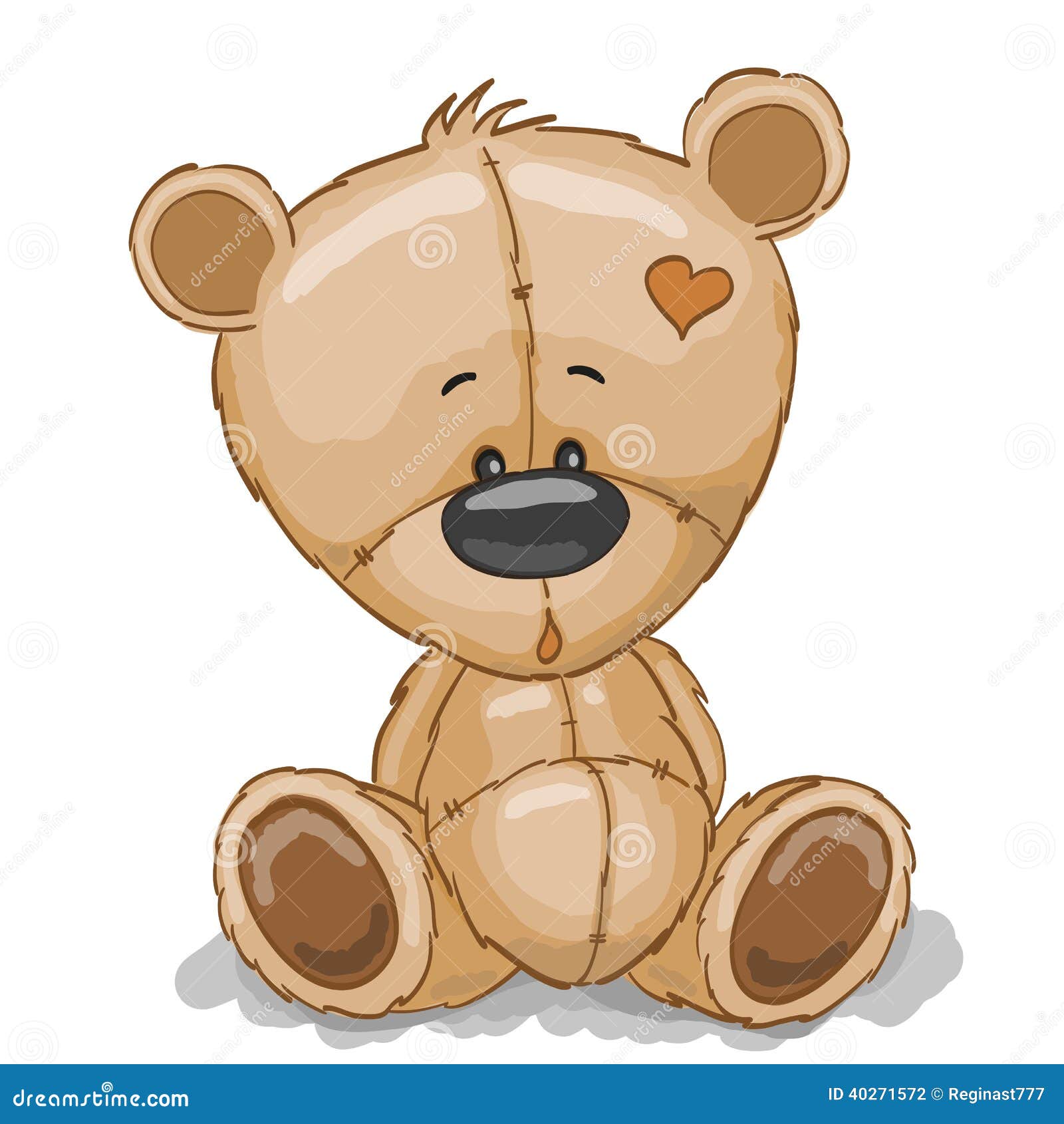 Drawing Teddy Bear With Scarf Cartoon Vector | CartoonDealer.com #86195073