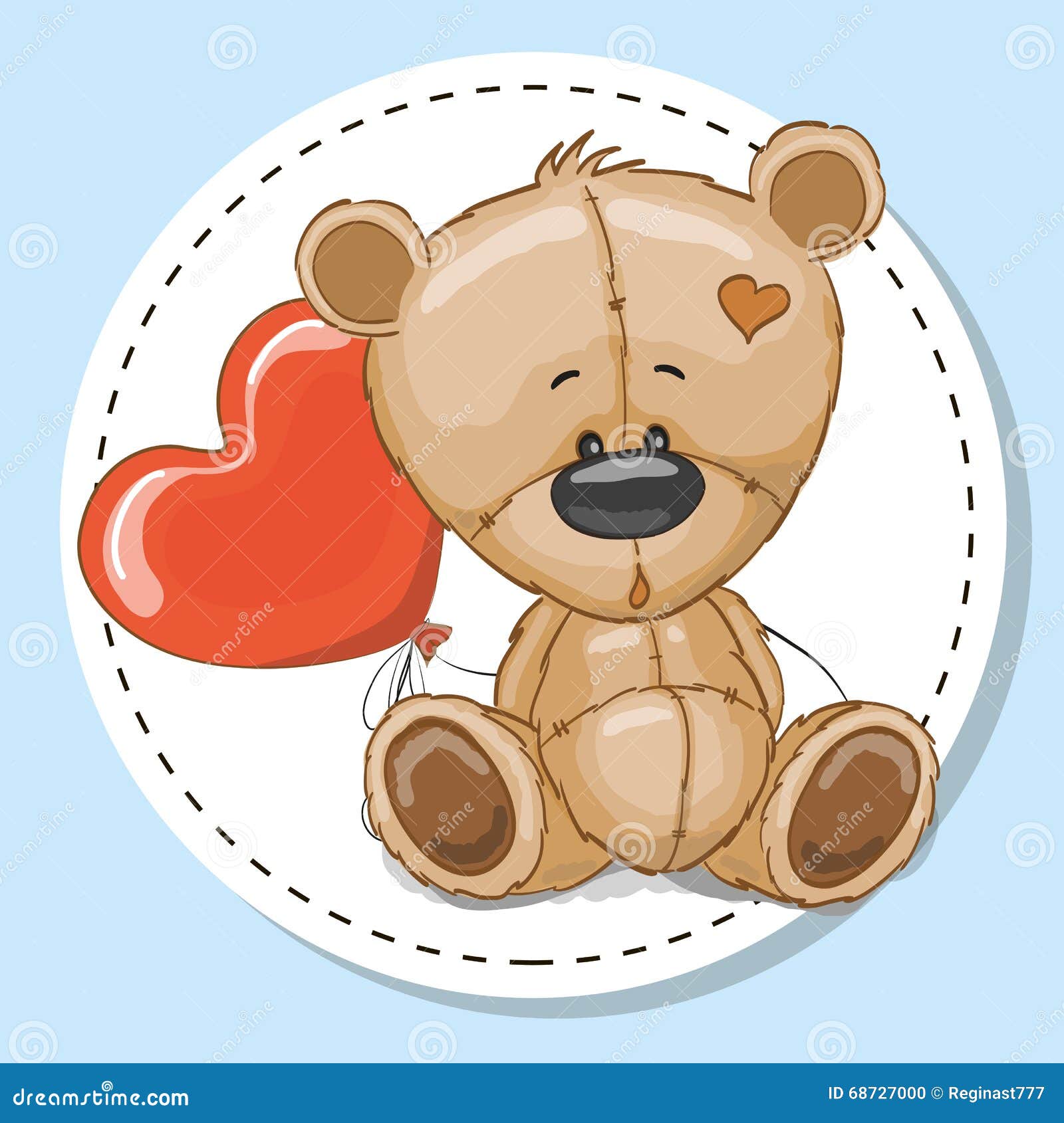 Drawing Teddy Bear With Scarf Cartoon Vector | CartoonDealer.com #86195073