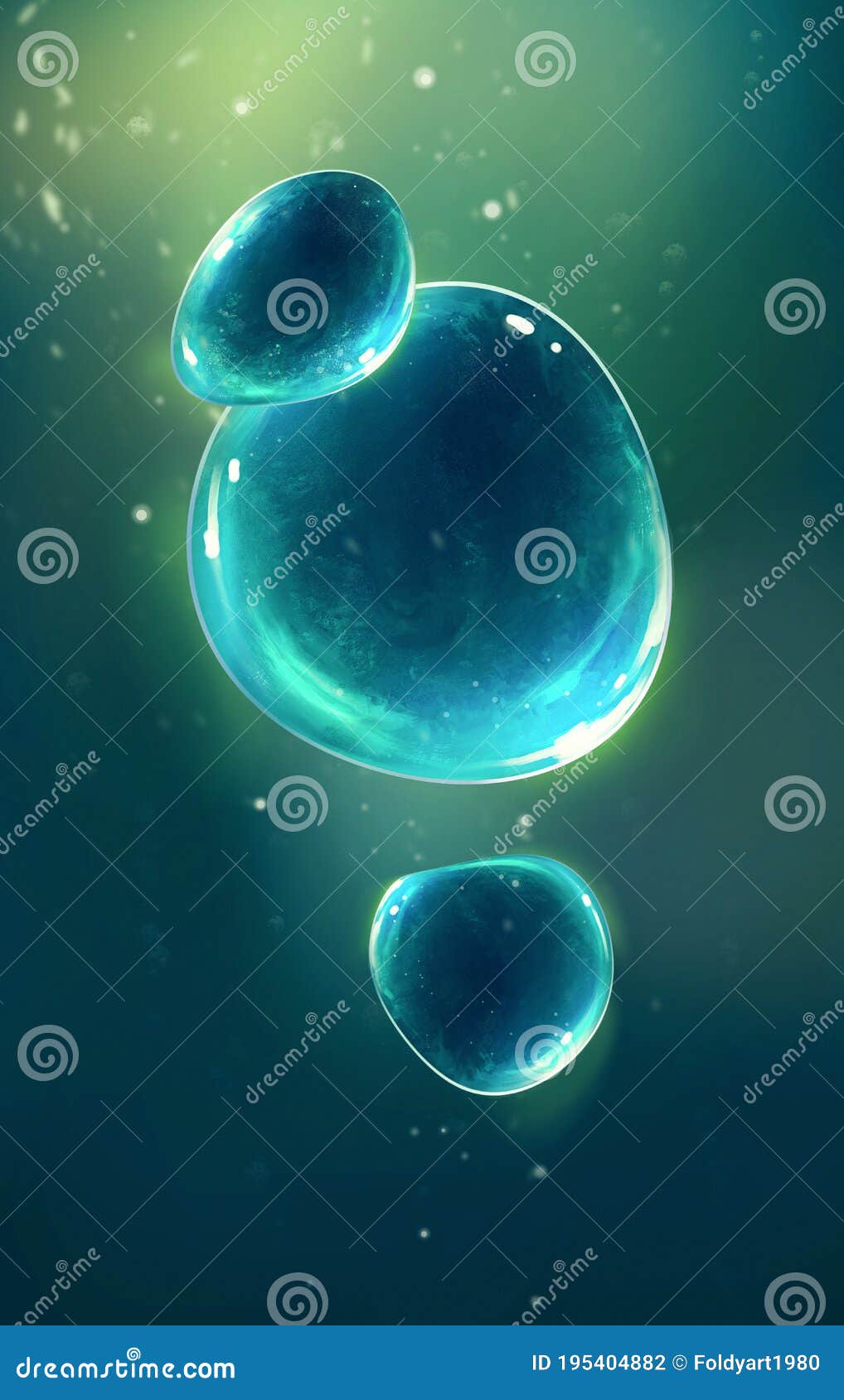 Drawing of three bubbles stock illustration. Illustration of arts ...