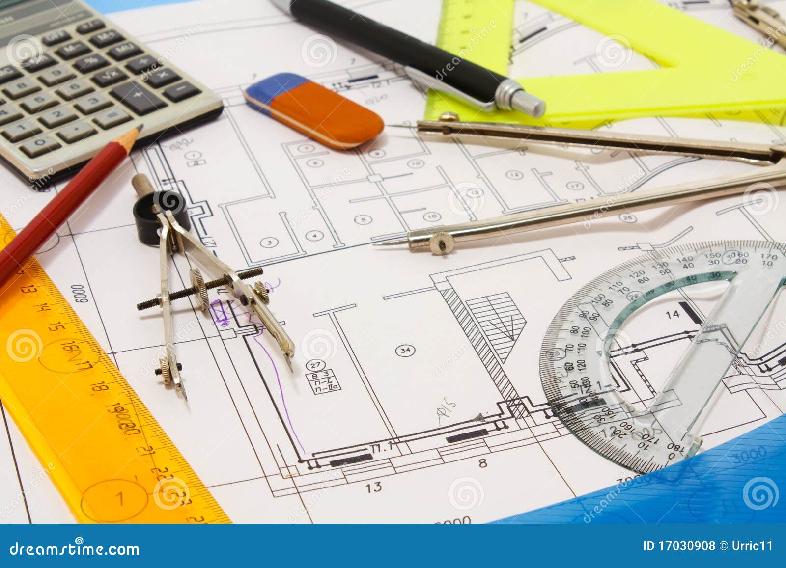 Drawing tool stock photo. Image of eraser, tool, draw - 17030908