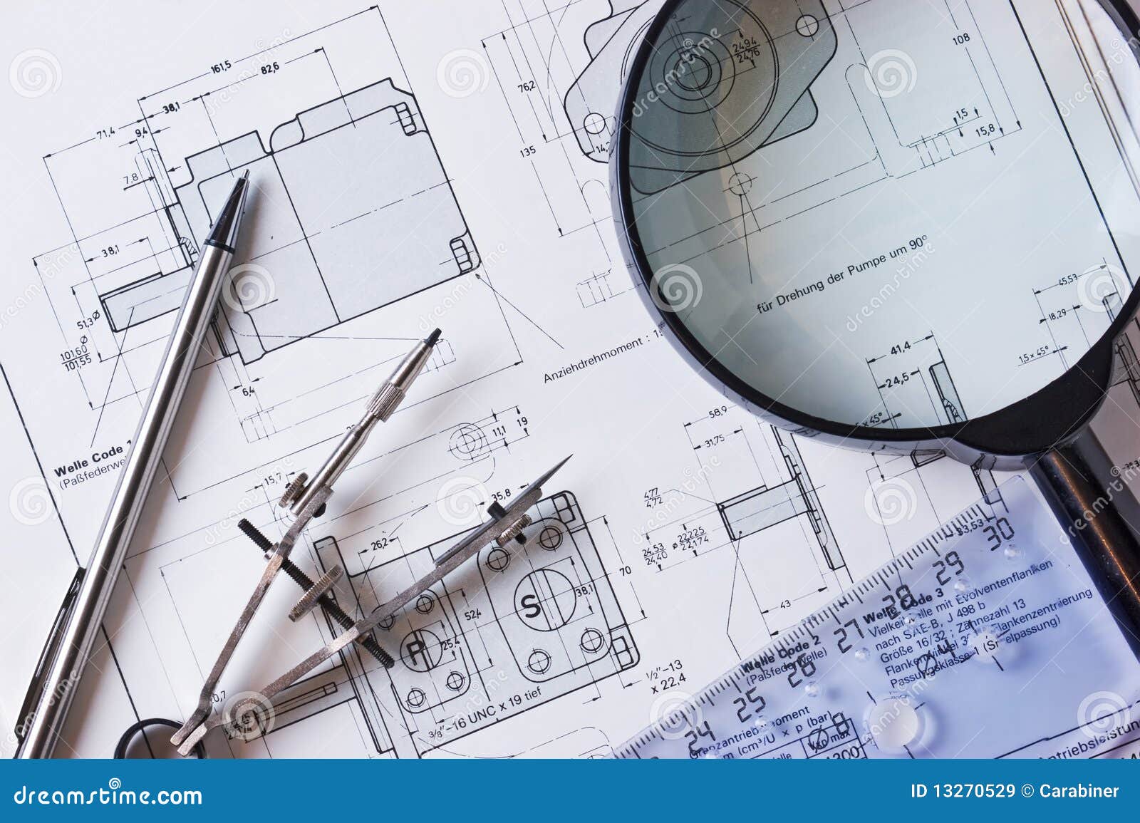 Drawing tools stock image. Image of circuit, drawing - 13270529