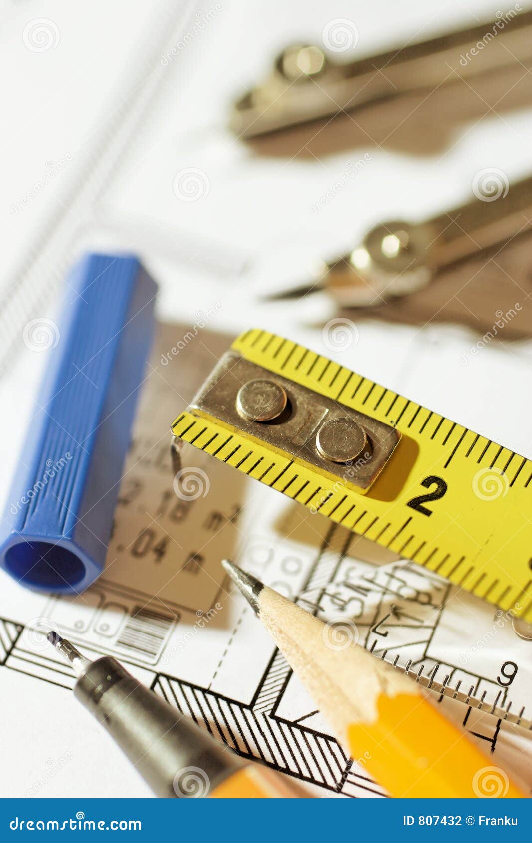 Drawing tools stock photo. Image of geometry, measure, estate - 807432
