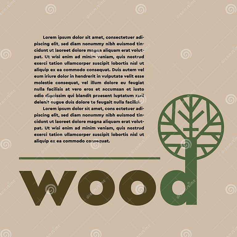 Drawing of the Tree Crown Logo Stock Vector - Illustration of logo ...