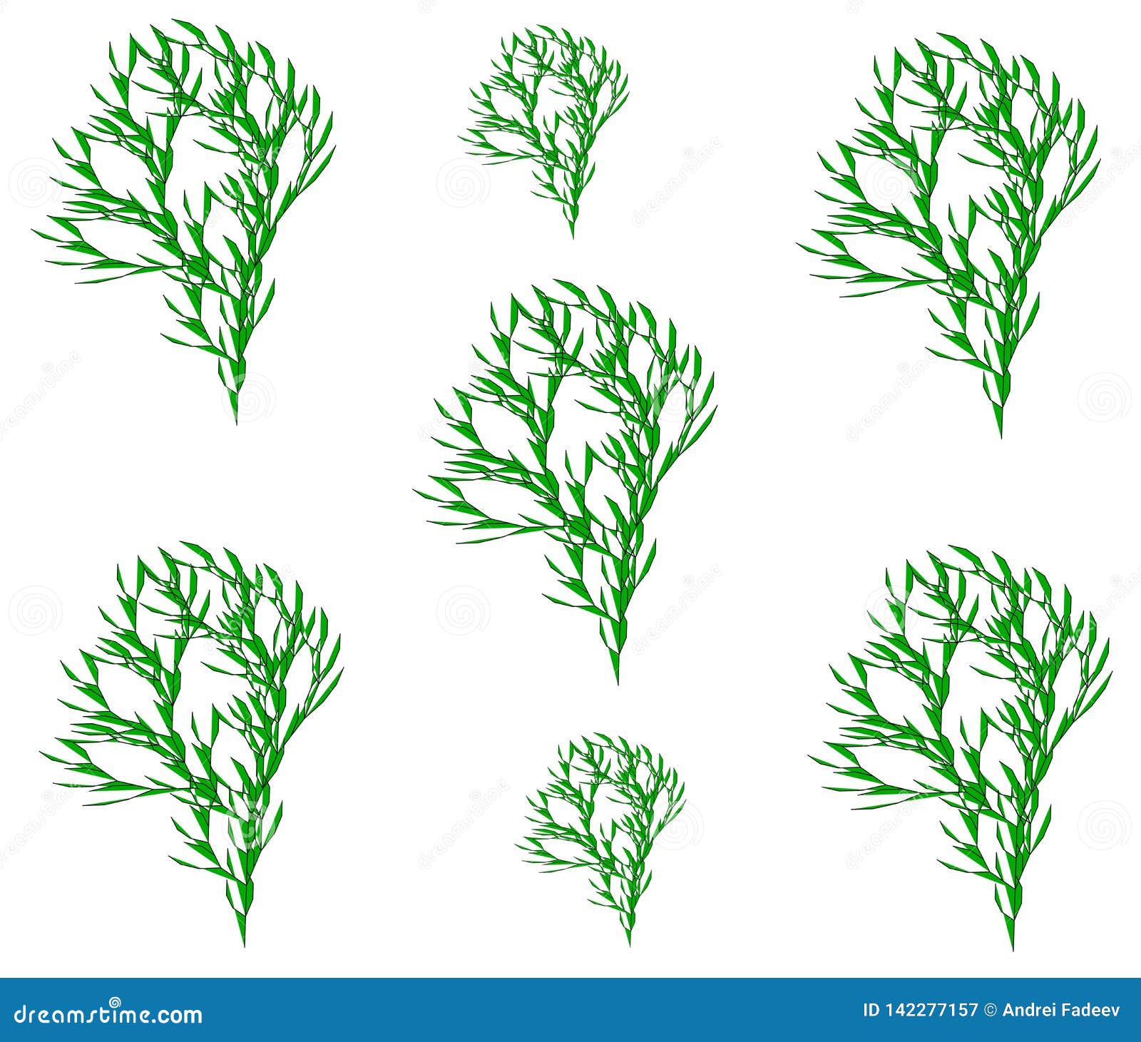 Drawing tree, sprout. stock vector. Illustration of border - 142277157