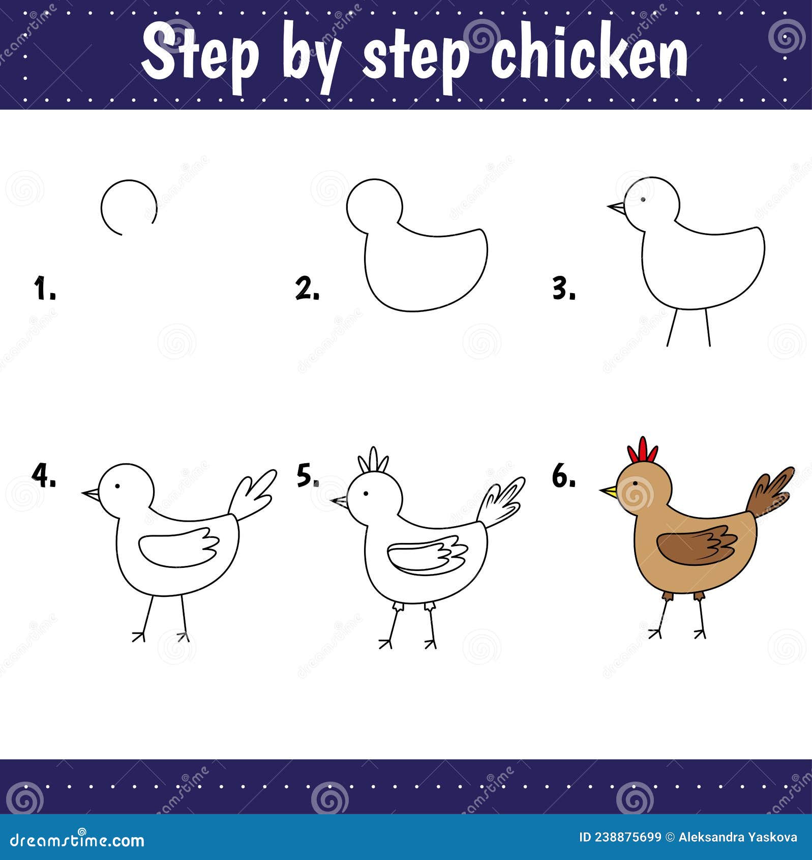 How To Draw A Chicken