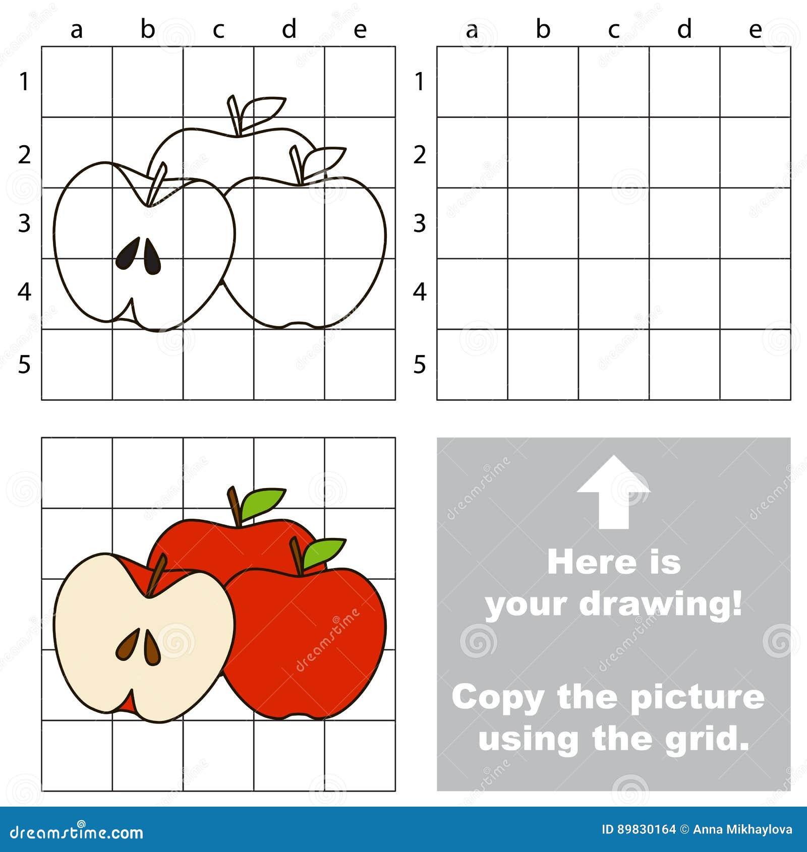 Drawing Tutorial for Kids. Educational Kid Game. Stock Vector ...