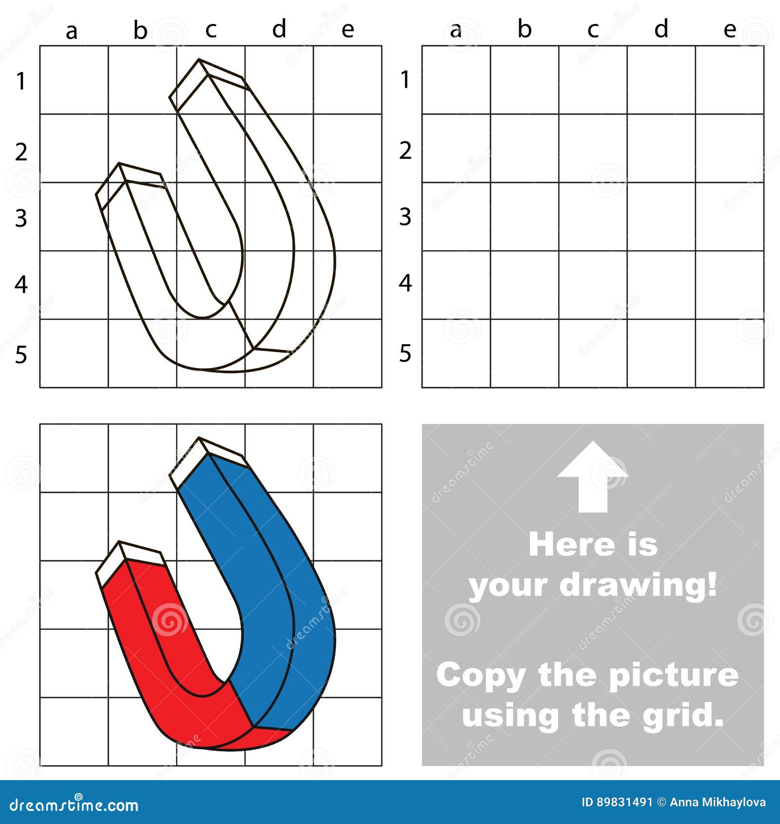 Drawing Tutorial for Kids. Educational Kid Game. Stock Vector ...