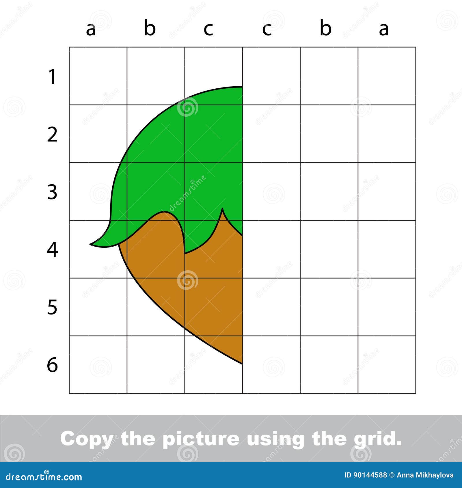 Drawing Tutorial for Kids. Educational Kid Game. Stock Vector ...