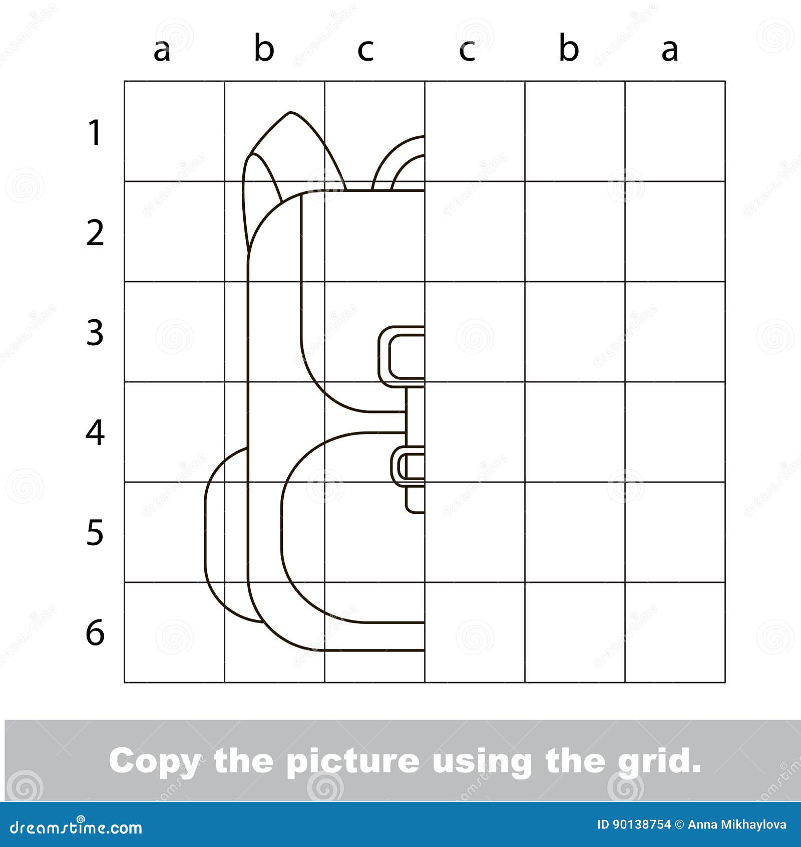 Drawing Tutorial for Kids. Educational Kid Game. Stock Vector ...