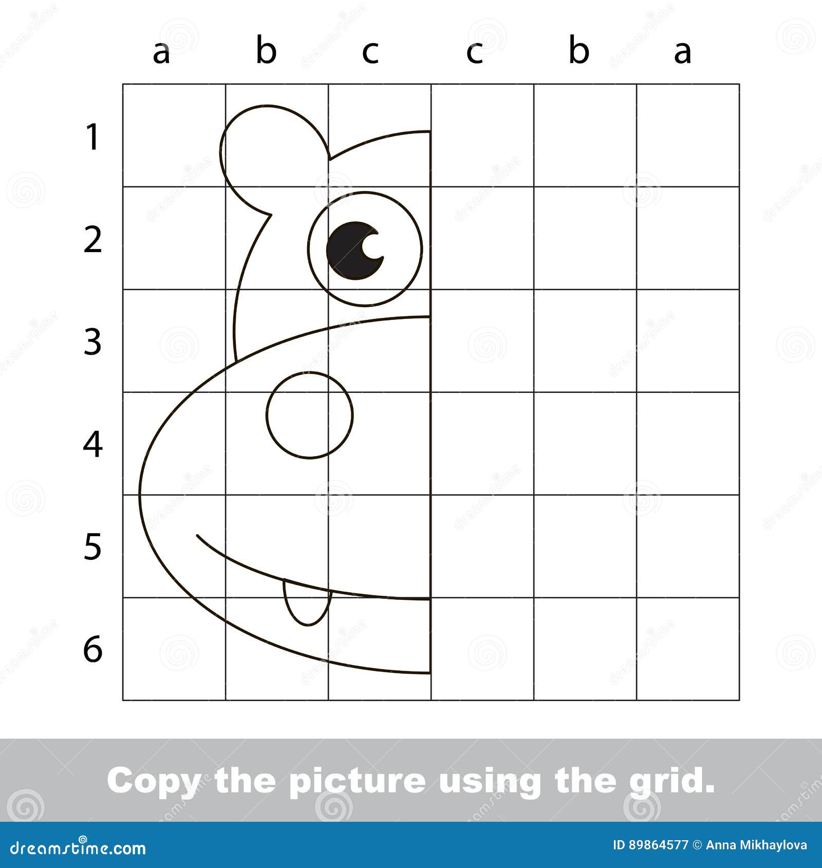 Drawing tutorial for kids. stock vector. Illustration of game - 89864577
