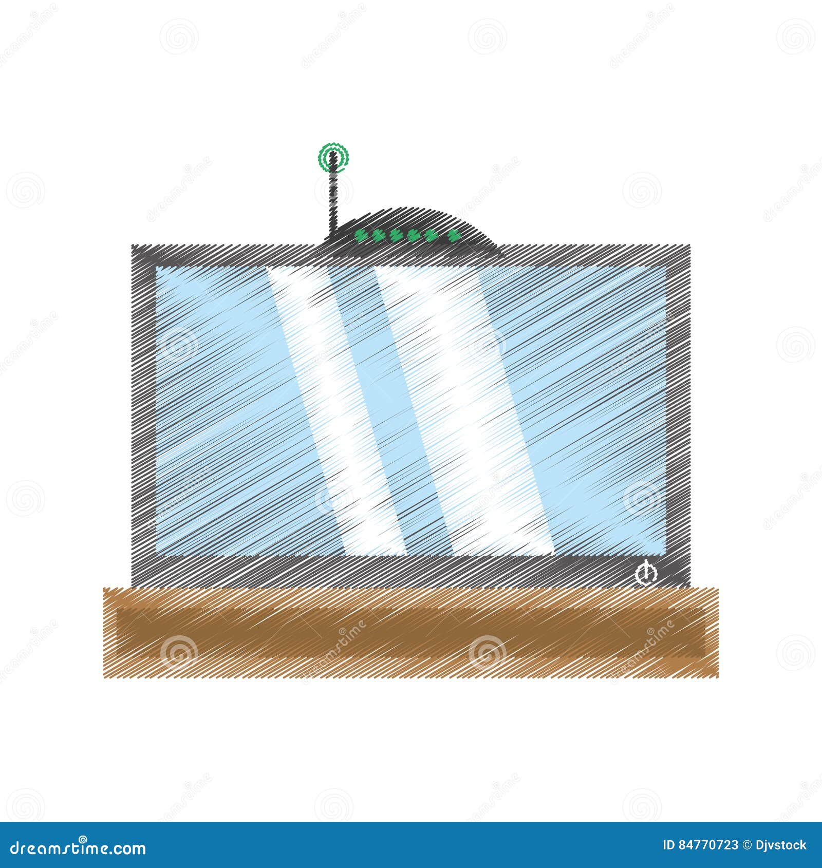 Set 5G Modem, Antenna, Router And Wi-fi Signal, Location Network, Nano ...