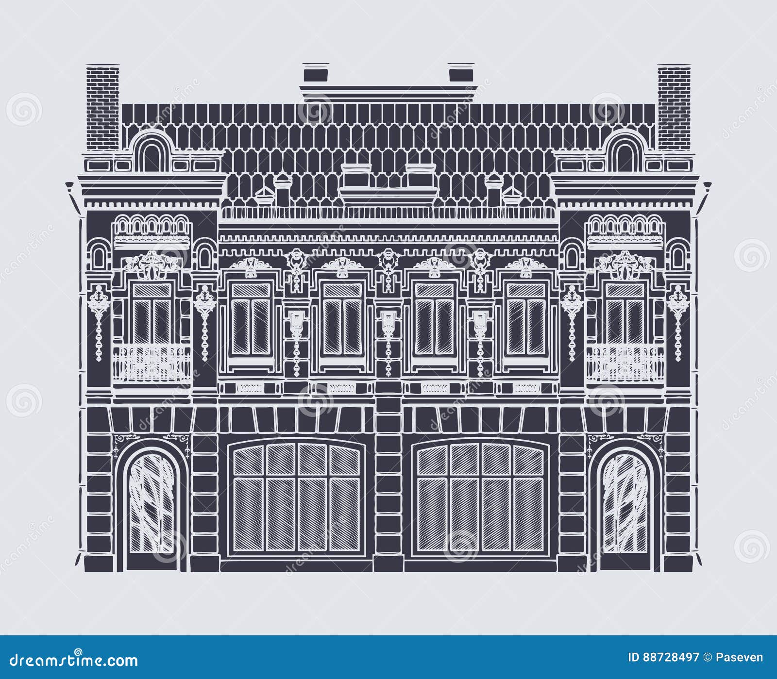 Baroque Architecture Sketch