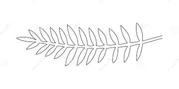 One Line Drawing Vector Leaf. Minimal Art. Stock Vector - Illustration ...