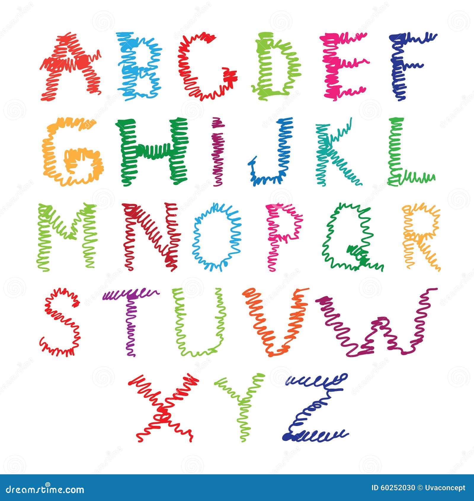 Drawing vector letters stock vector. Illustration of conceptual - 60252030