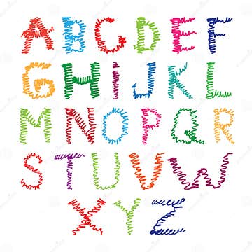 Drawing vector letters stock vector. Illustration of conceptual - 60252030