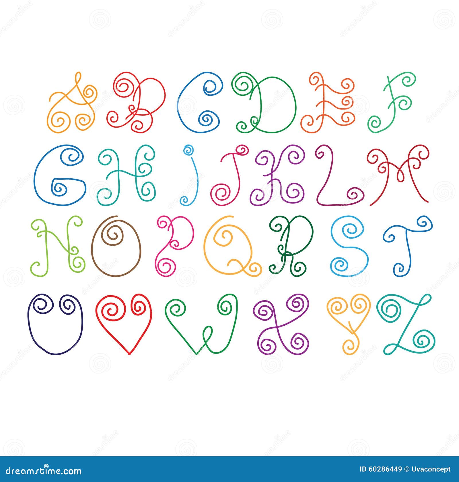Drawing vector letters stock vector. Illustration of abstract - 60286449