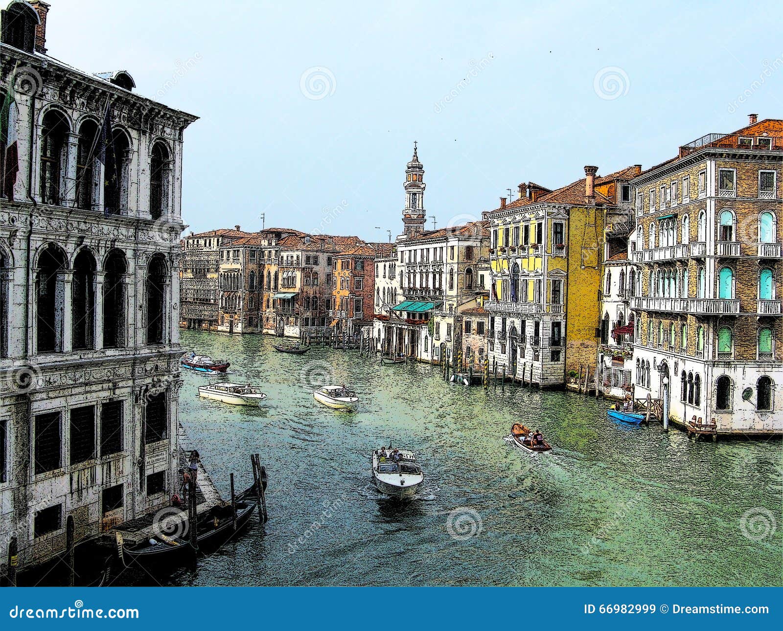 Drawing of Venice stock image. Image of veneto, venice - 66982999