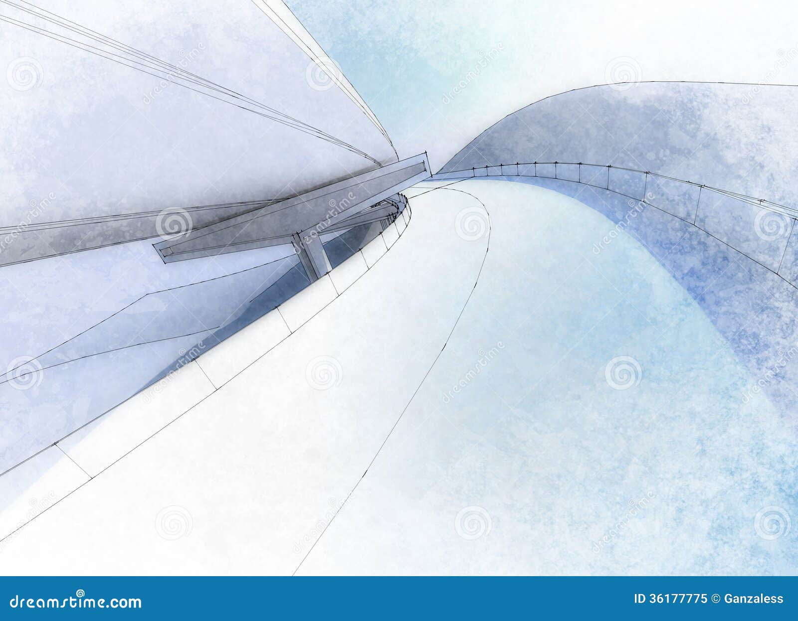 Drawing viaduct stock image. Image of street, road, outdoors - 36177775