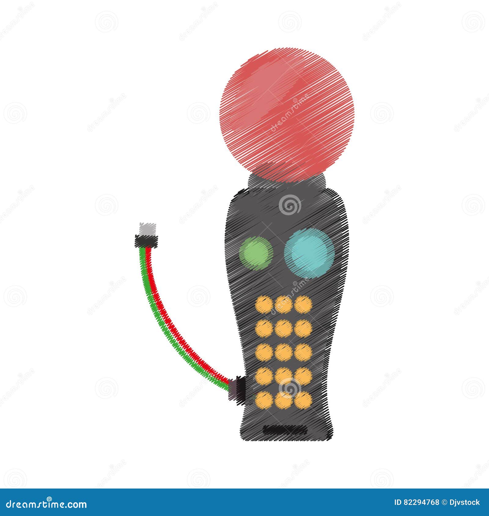 Drawing Vr Motion Controller Connection Stock Illustration ...