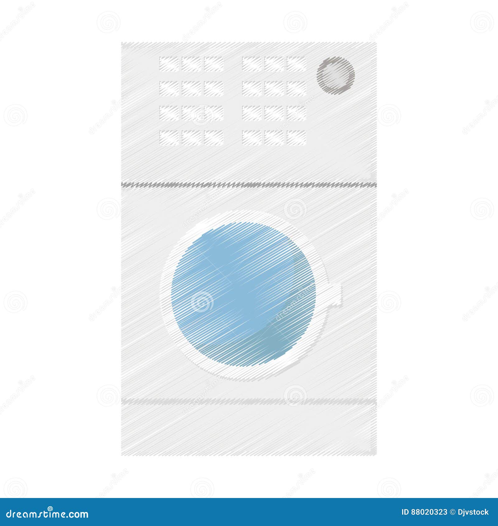 Drawing Washing Machine Electric Stock Illustration - Illustration of ...