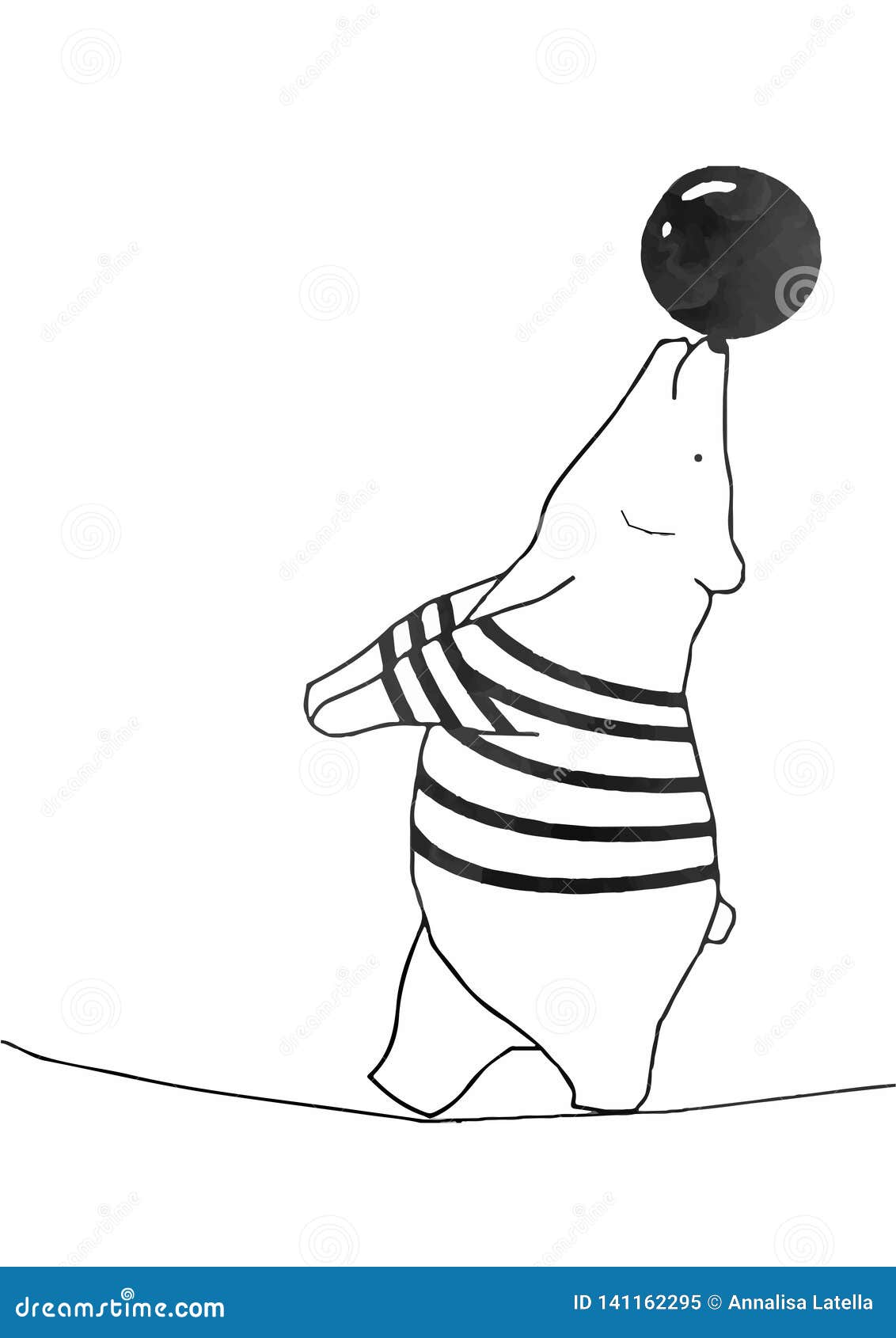 Circus Acrobats Drawing