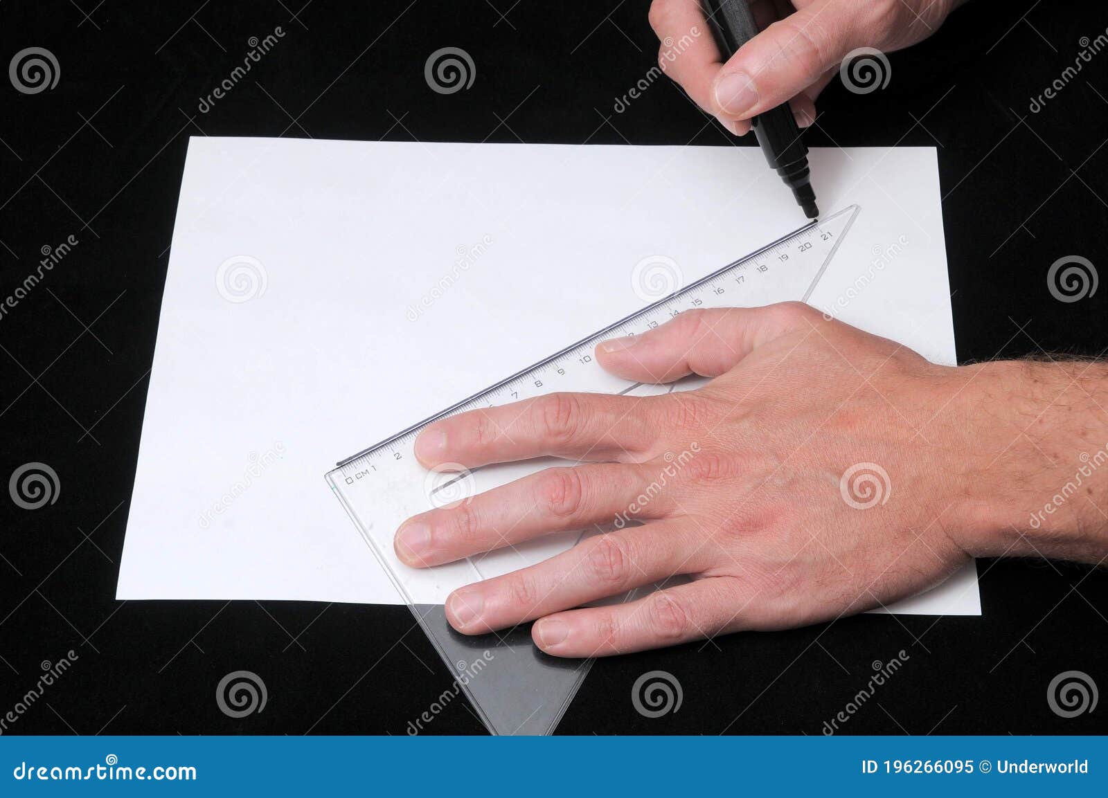 Drawing on a White Paper stock image. Image of holding - 196266095