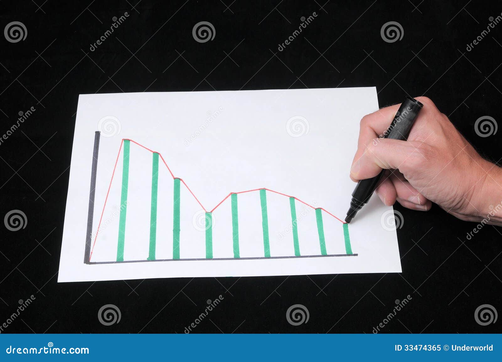 Drawing on a White Paper stock image. Image of hand, design - 33474365