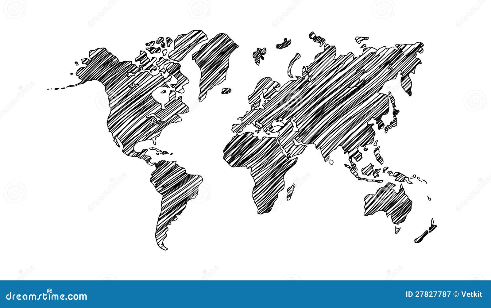 Drawing world map stock illustration. Illustration of european - 27827787