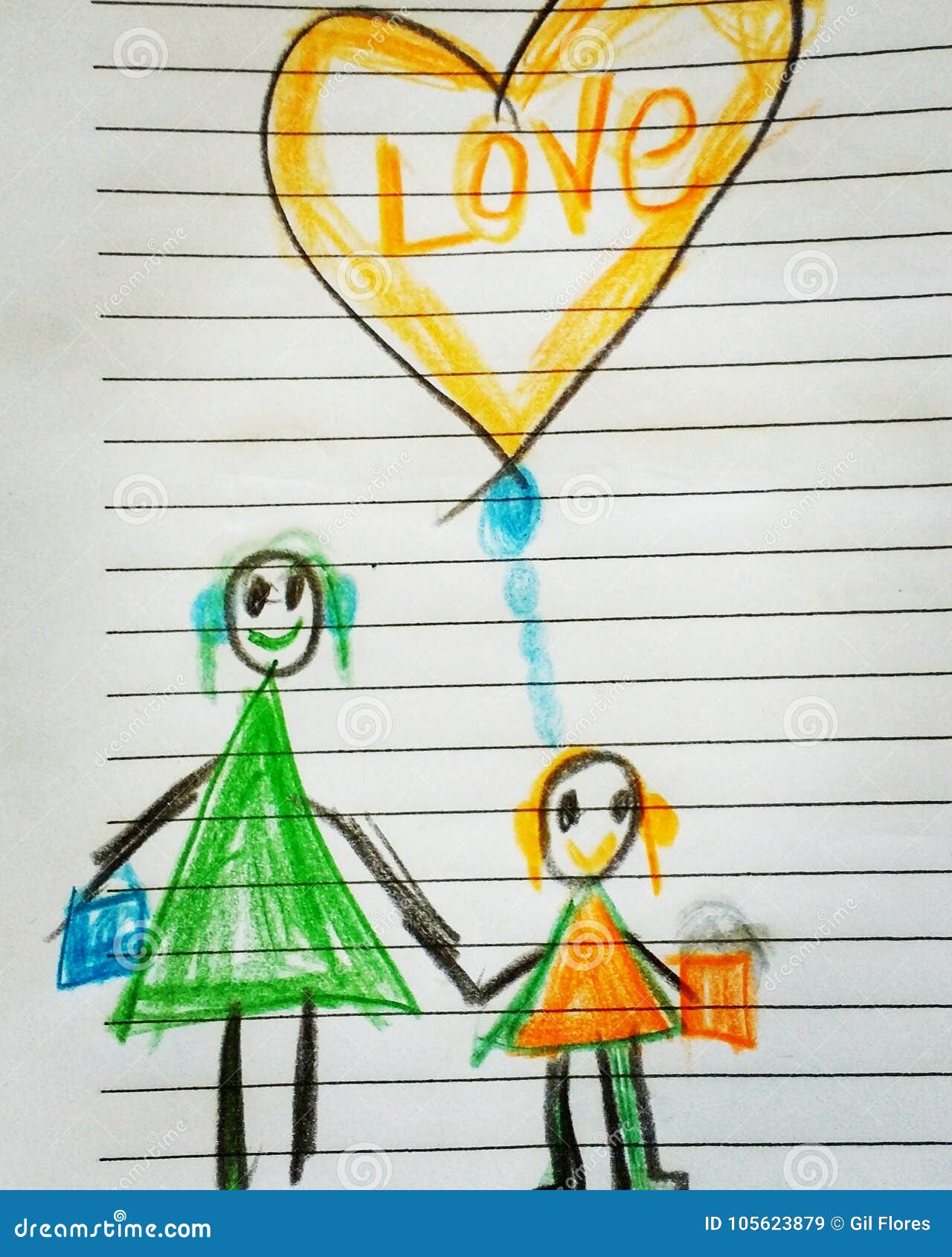 Hand drawn stock illustration. Illustration of colors - 105623879