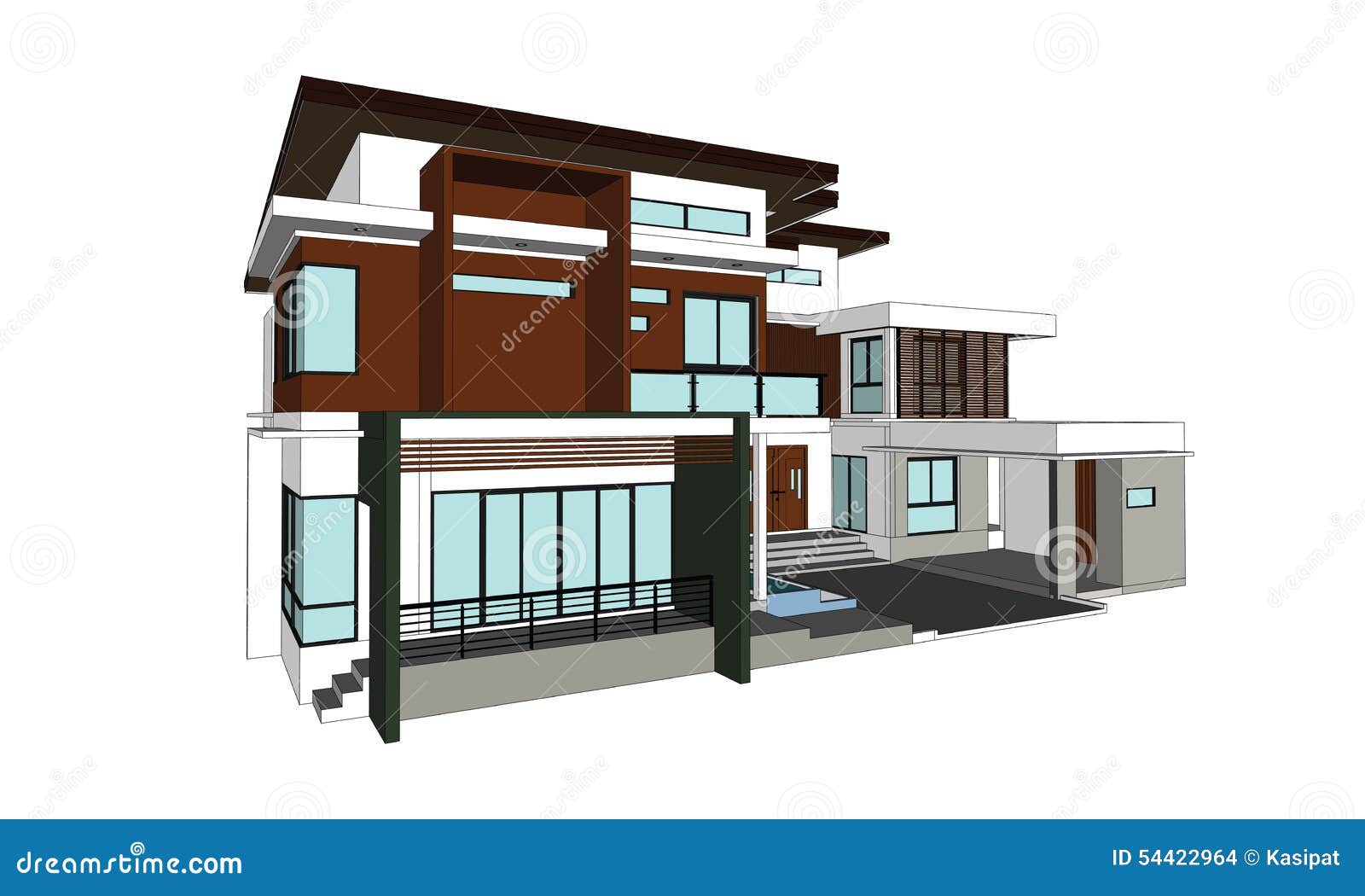 Drawings, design houses stock illustration. Illustration of ...