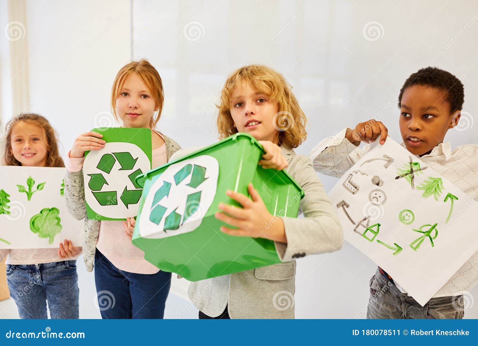 Drawings for Environmental Protection Recycling Project Stock Image ...