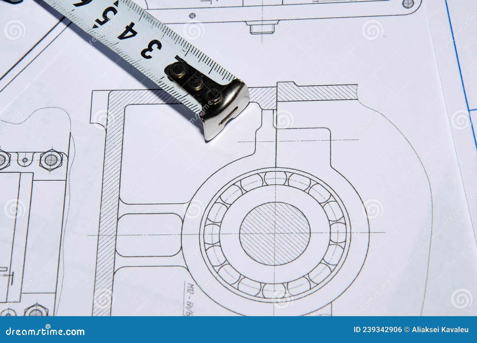 Drawings Made in the Program with a Ruler Lying on Them, a Tape Measure ...