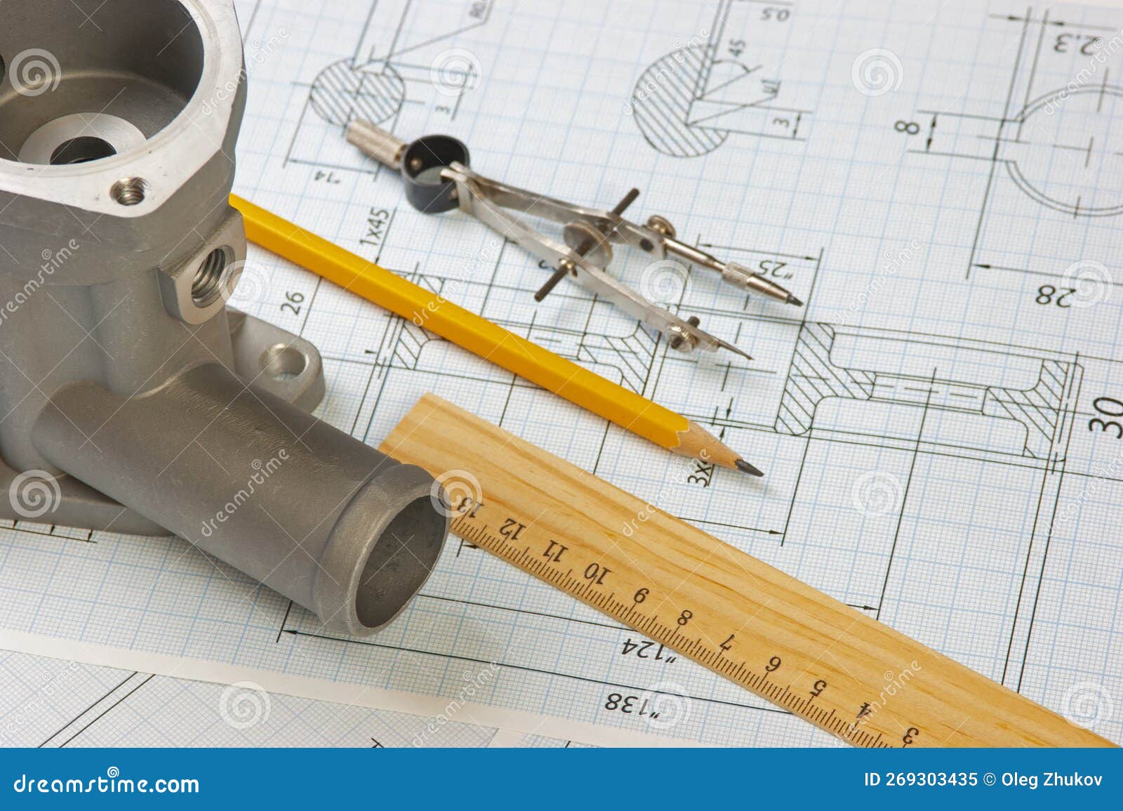 Drawings of mechanisms stock image. Image of gears, worker - 269303435