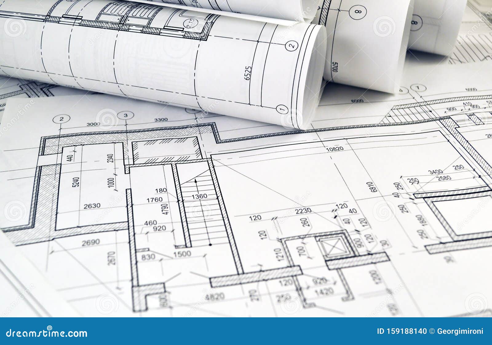 Drawings of the project stock photo. Image of count - 159188140