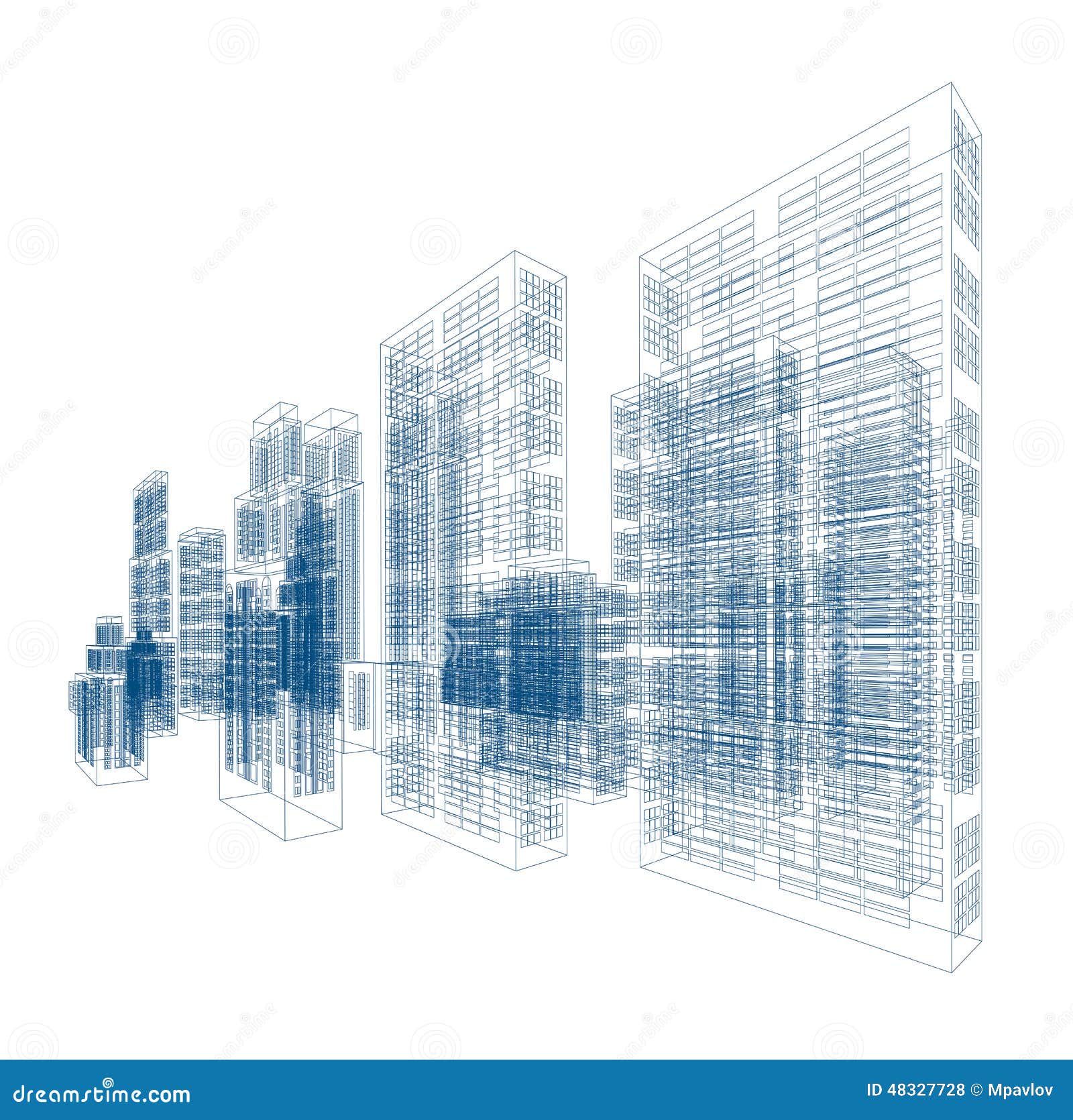 3d Skyscraper Drawing