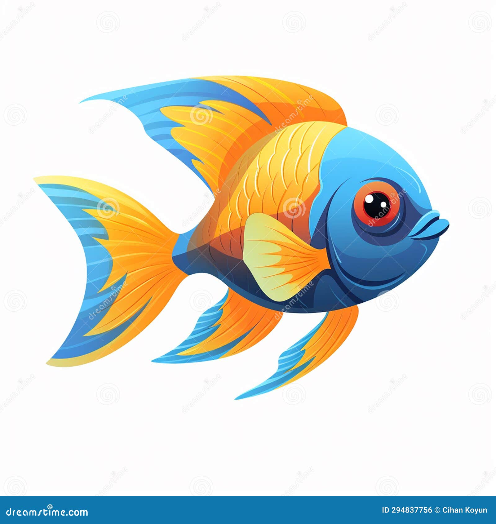 Drawings of Tropical Fish Artistic Underwater Scene Stock Illustration ...