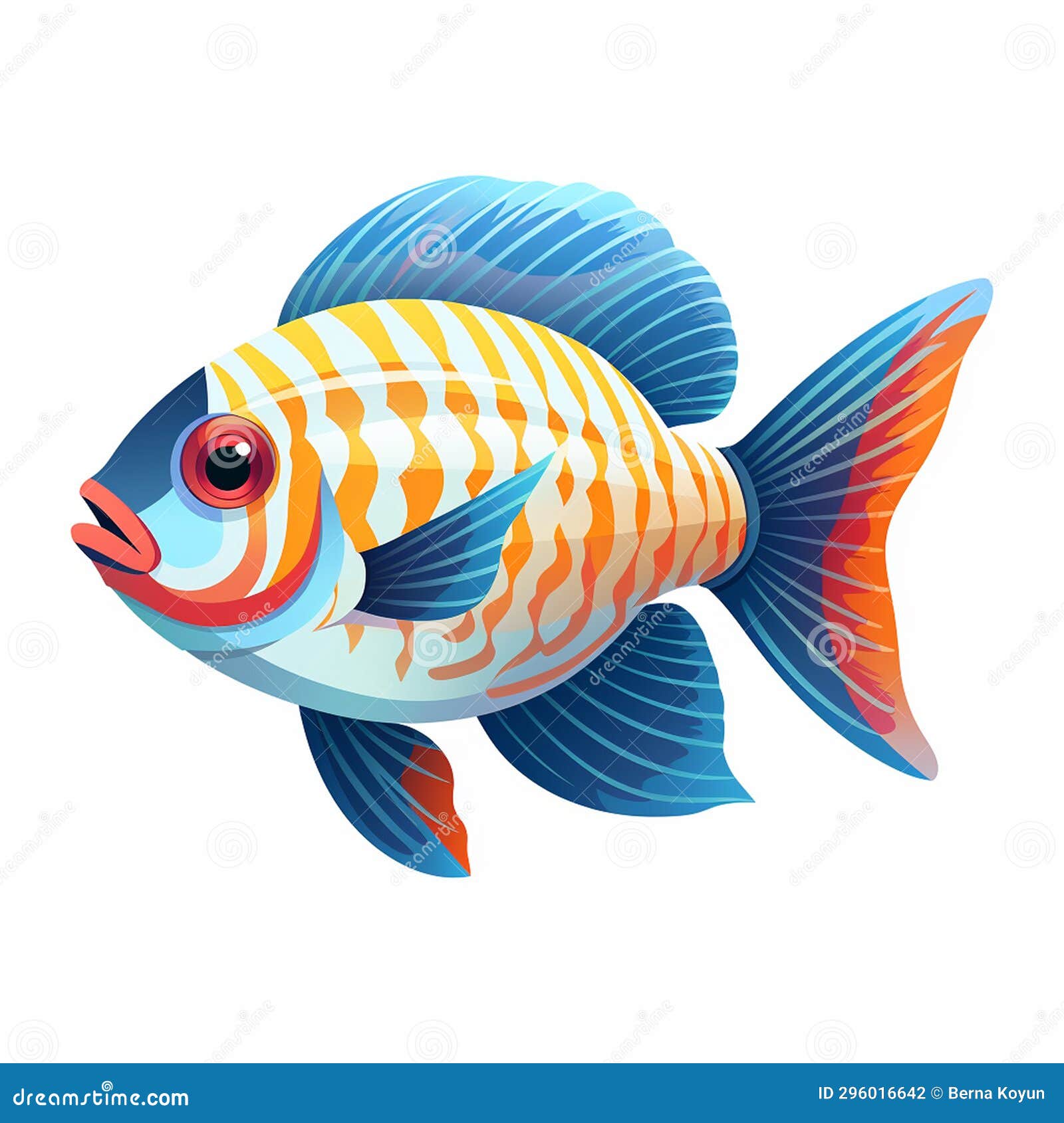 Drawings of Tropical Fish Oceanic Whimsy Stock Illustration ...
