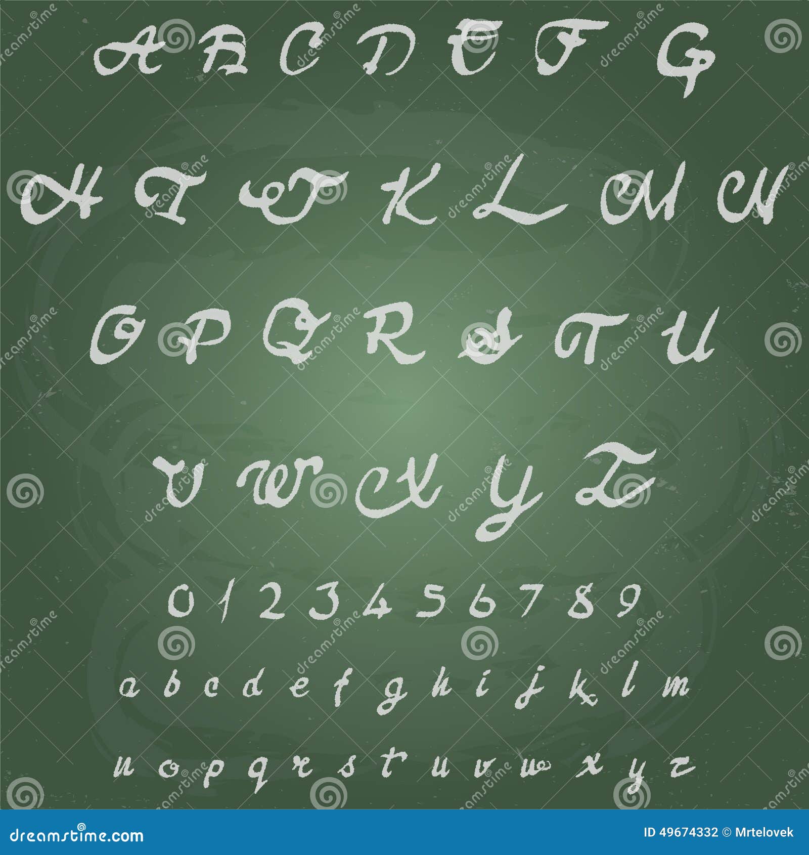 Blackboard Alphabet Vector Illustration | CartoonDealer.com #23454452