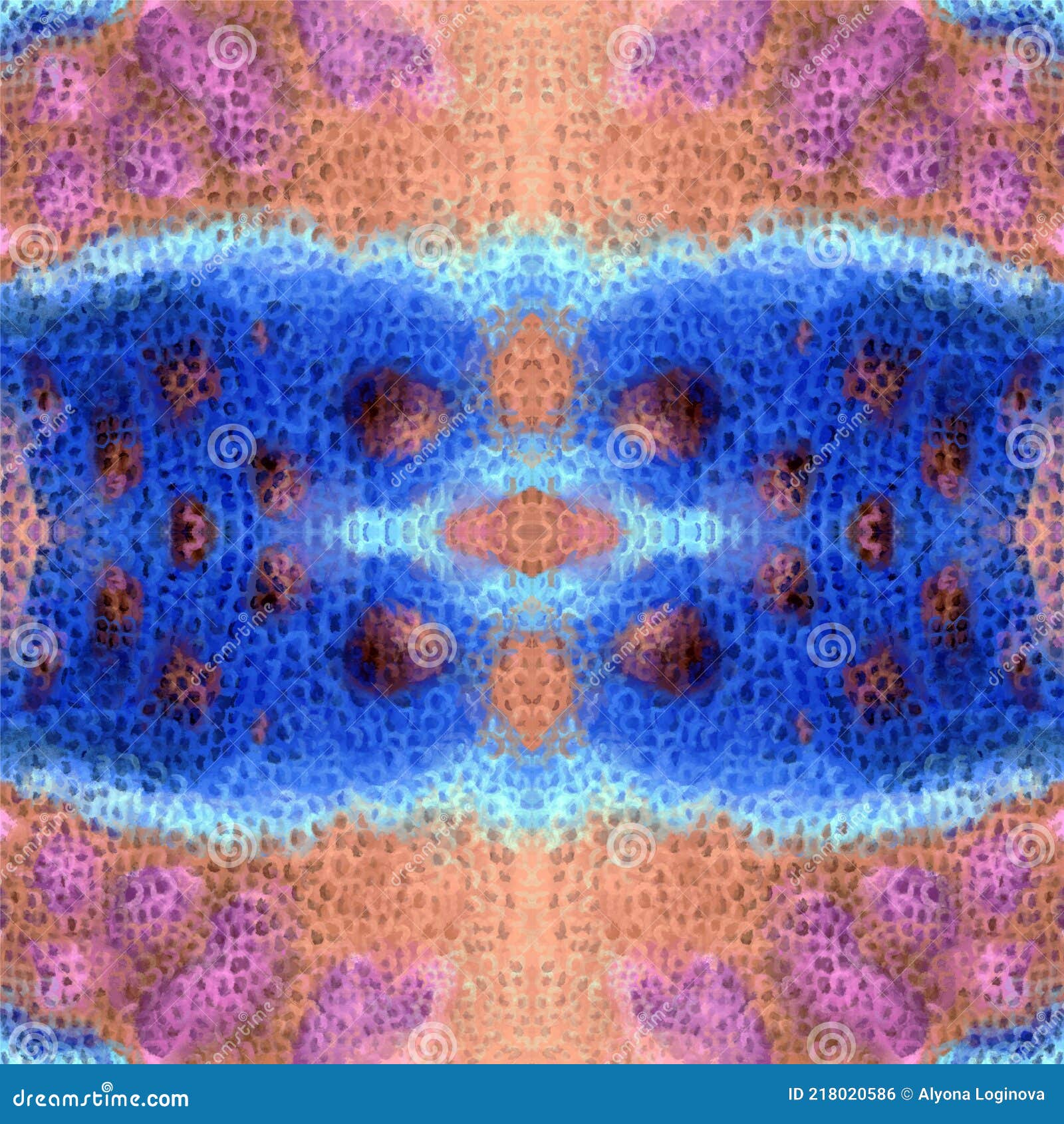 Drawn Chameleon Skin Texture. Seamless Pattern. Reptile Stock ...