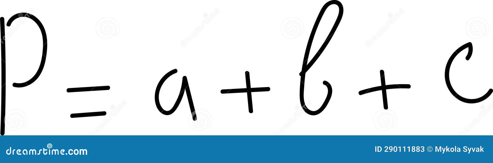 Drawn Math Formula stock illustration. Illustration of science - 290111883