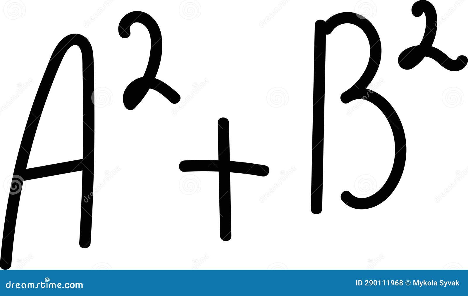 Drawn Math Formula stock illustration. Illustration of drawing - 290111968