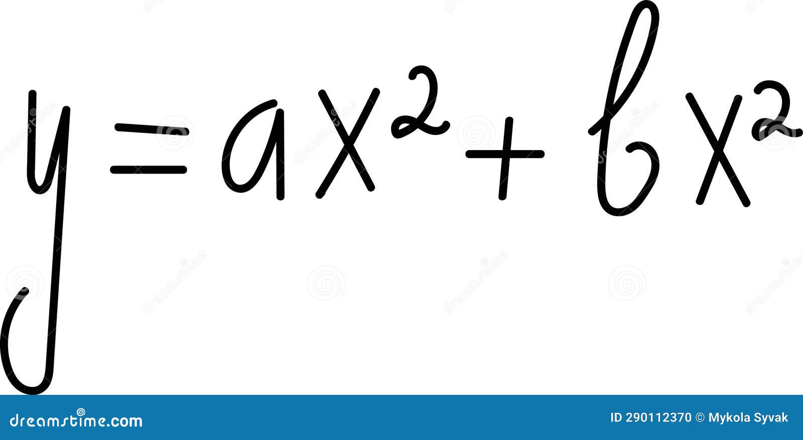 Drawn Math Formula stock vector. Illustration of science - 290112370