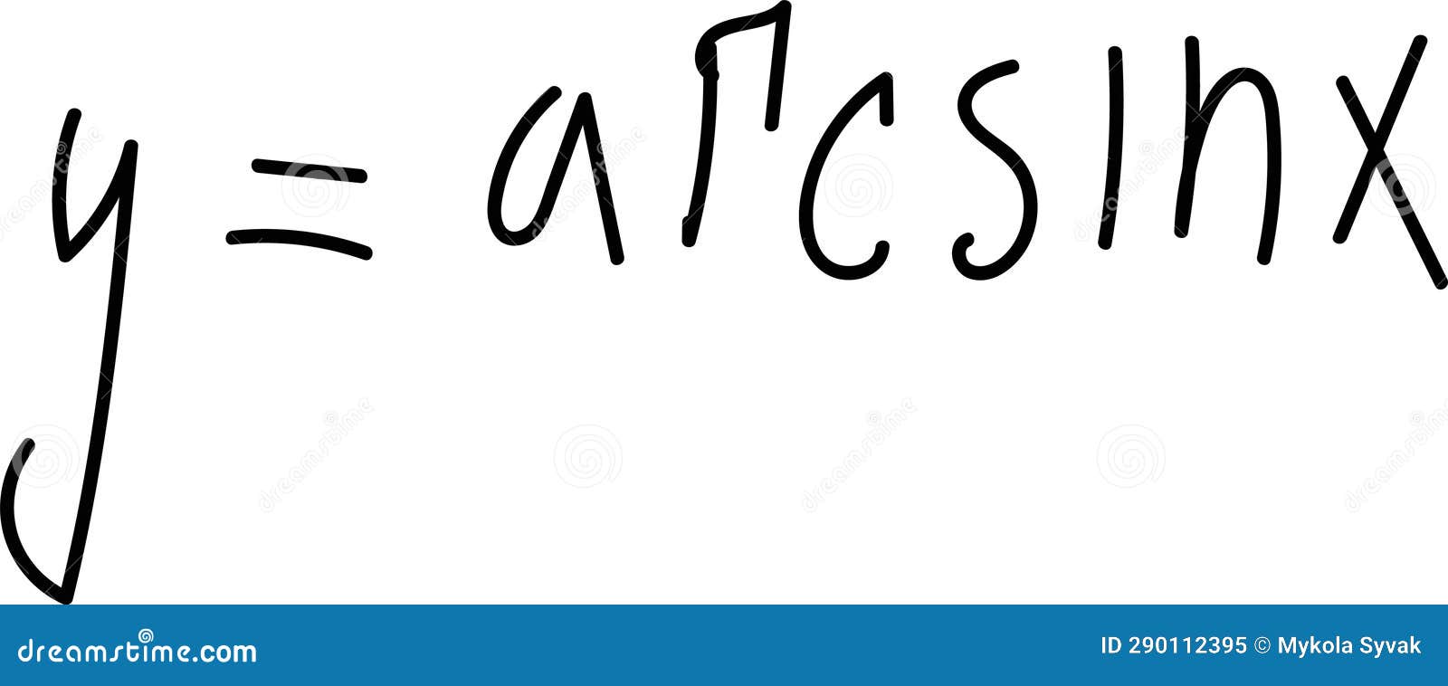 Drawn Math Formula stock vector. Illustration of mathematics - 290112395