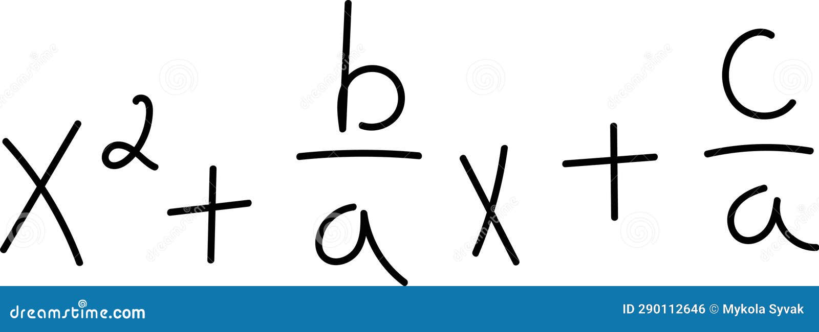 Drawn Math Formula stock illustration. Illustration of equation - 290112646