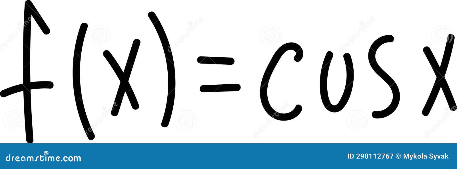 Drawn Math Formula stock vector. Illustration of drawing - 290112767