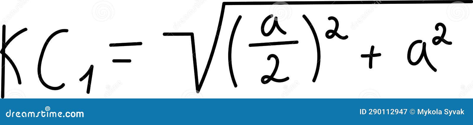 Drawn Math Formula stock illustration. Illustration of mathematical ...